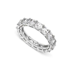 chamonix jewelery womens white gold plated lustrous eternity band- rotating with beautiful lustrous cubic zirconia (9)