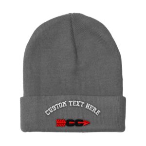 custom beanies for men cross country logo sport a embroidery cross country cross country logo sport winter hats for women acrylic skull cap 1 size light grey personalized text here