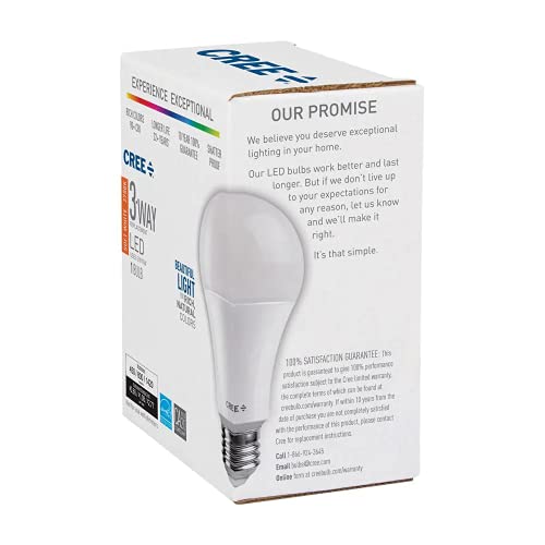 Cree Lighting Exceptional Series A21 Bulb, 2700K Non-Dimmable LED Bulb, 40/60/100W + 1420 Lumens, Soft White, 1 Pack (TA21-15027MDFH25-12WE26-1-11006S-D)