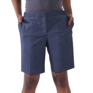 kelly klark pull on golf shorts for women 9" stretchy junior uniform dress shorts with pockets for hiking bermuda escolar navy size 8