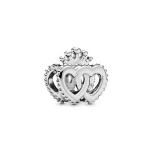 pandora jewelry united regal hearts sterling silver charm