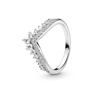 pandora princess wish,clear cz ring