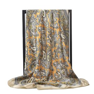 K-Elewon 35" Large Women's Satin Square Silk Feeling Hair Scarf Wrap Headscarf (949)