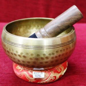 Hand Hammered 7 Metal Tibetan Meditation Singing Bowl 4.75"