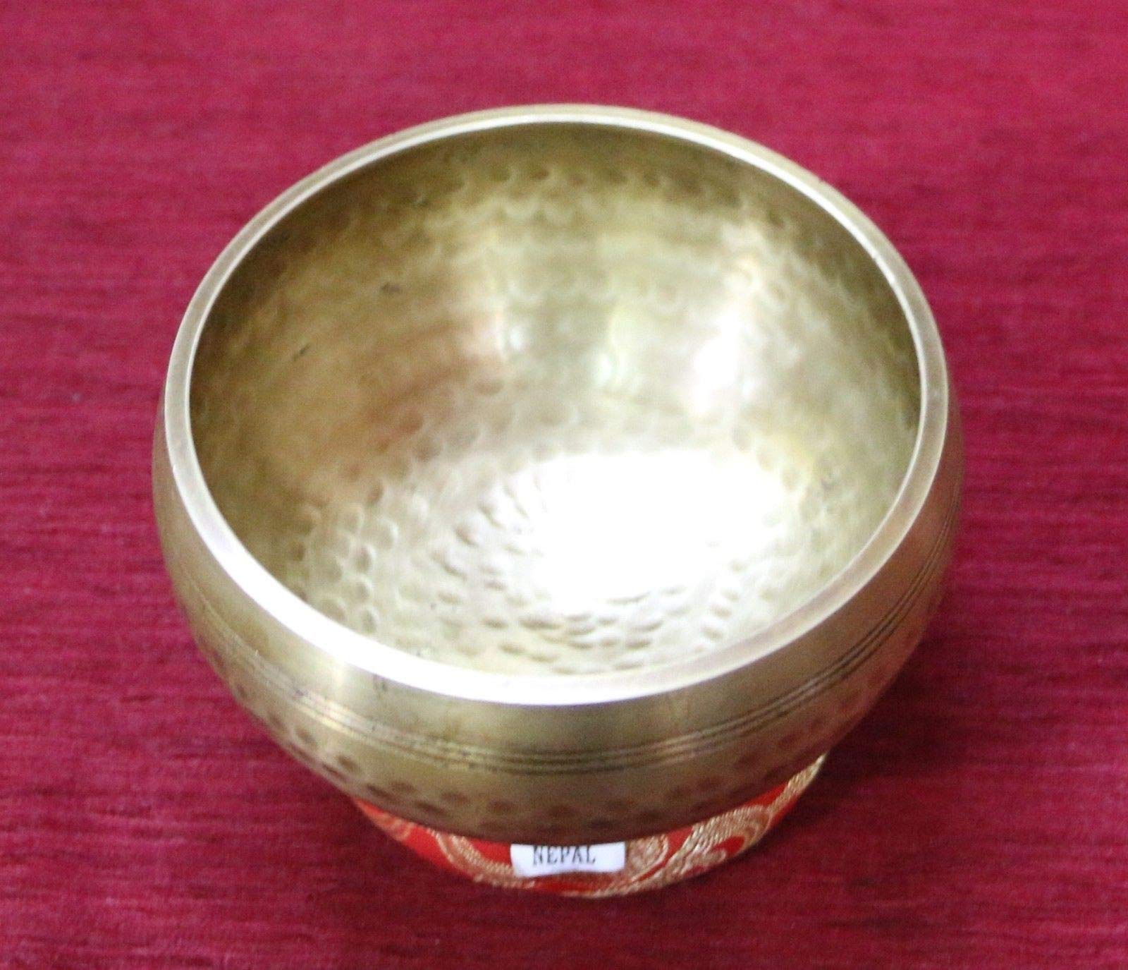 Hand Hammered 7 Metal Tibetan Meditation Singing Bowl 4.75"