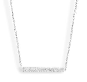 altitude boutique minimalist bar necklace simple horizontal bar necklace for women (silver)