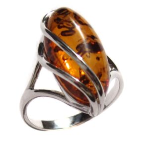 ian and valeri co. amber collection sterling silver designer ring