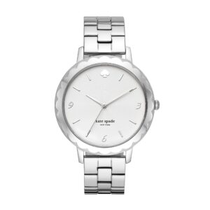 kate spade new york women's morningside quartz stainless steel three-hand watch, color: silver (model: ksw1493)