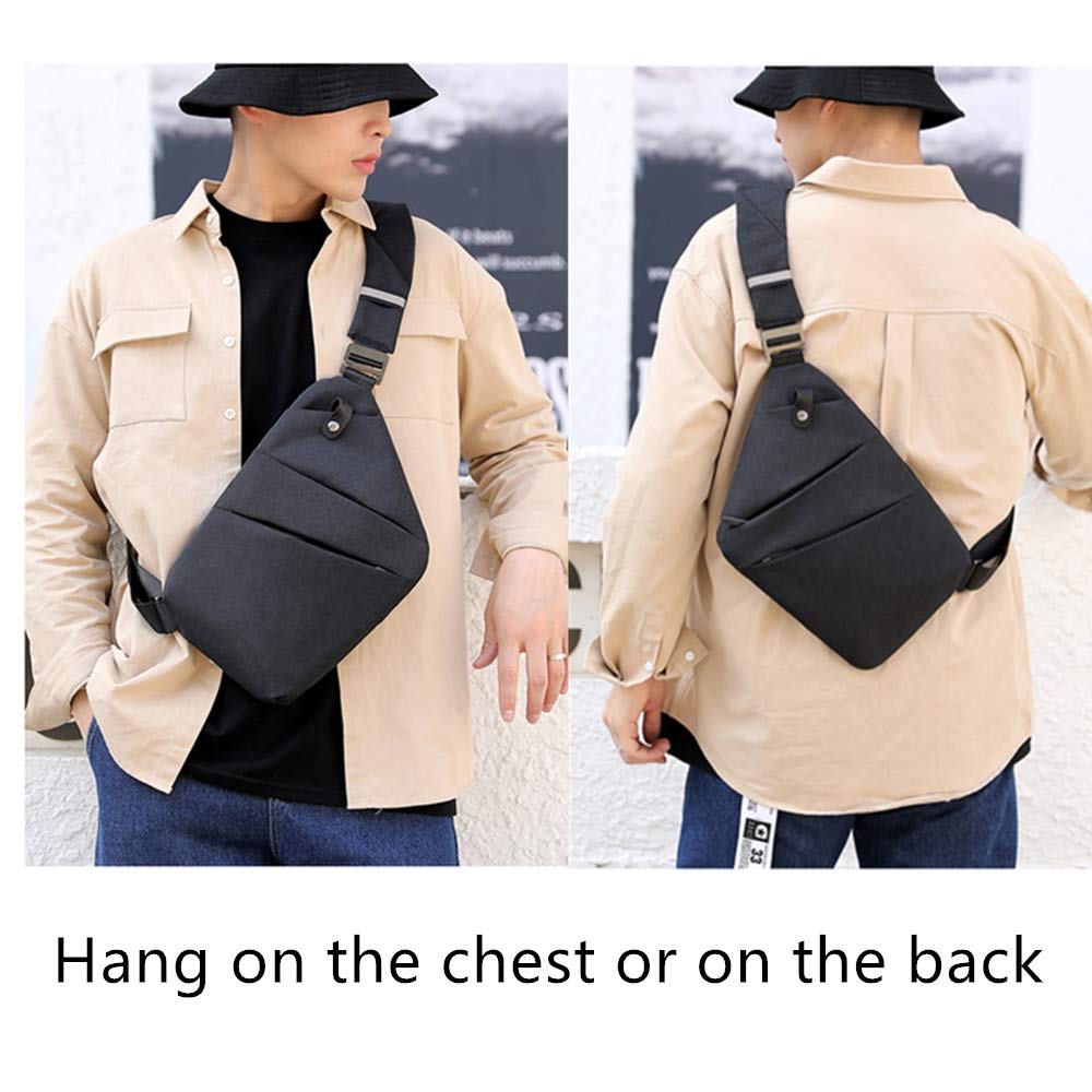 Malacoso Sling Bag Chest Crossbody Bag Personal Pocket Bag Anti-Theft for Cycling Hiking