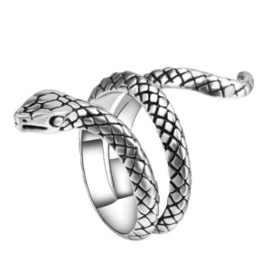 cinlan cobra shaped ring open ring temperament snake vintage ring