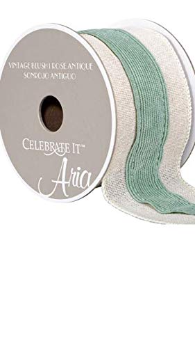 Celebrate IT- 2.5" Corduroy Wired Ribbon Blue