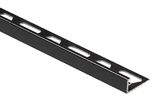 Schluter Jolly Anodized Aluminum Tile Edging Trim (3/8" Matte Black (MGS))