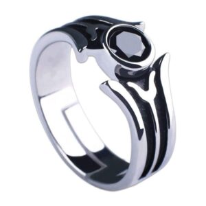 anime kirito cosplay kirigaya kazuto sao ring adjustable props new us size #7 8 9 gifts