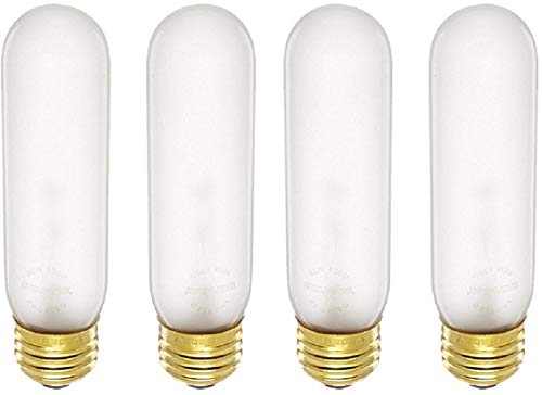 Bulbrite 40T10F 40-Watt Incandescent T10 Tubular Light, Frost (Frost - 4 Pack)