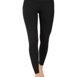 90 Degree by Reflex Power Flex Yoga Pants - High Waist Squat Proof Ankle Leggings with Pockets for Women - Black - Large