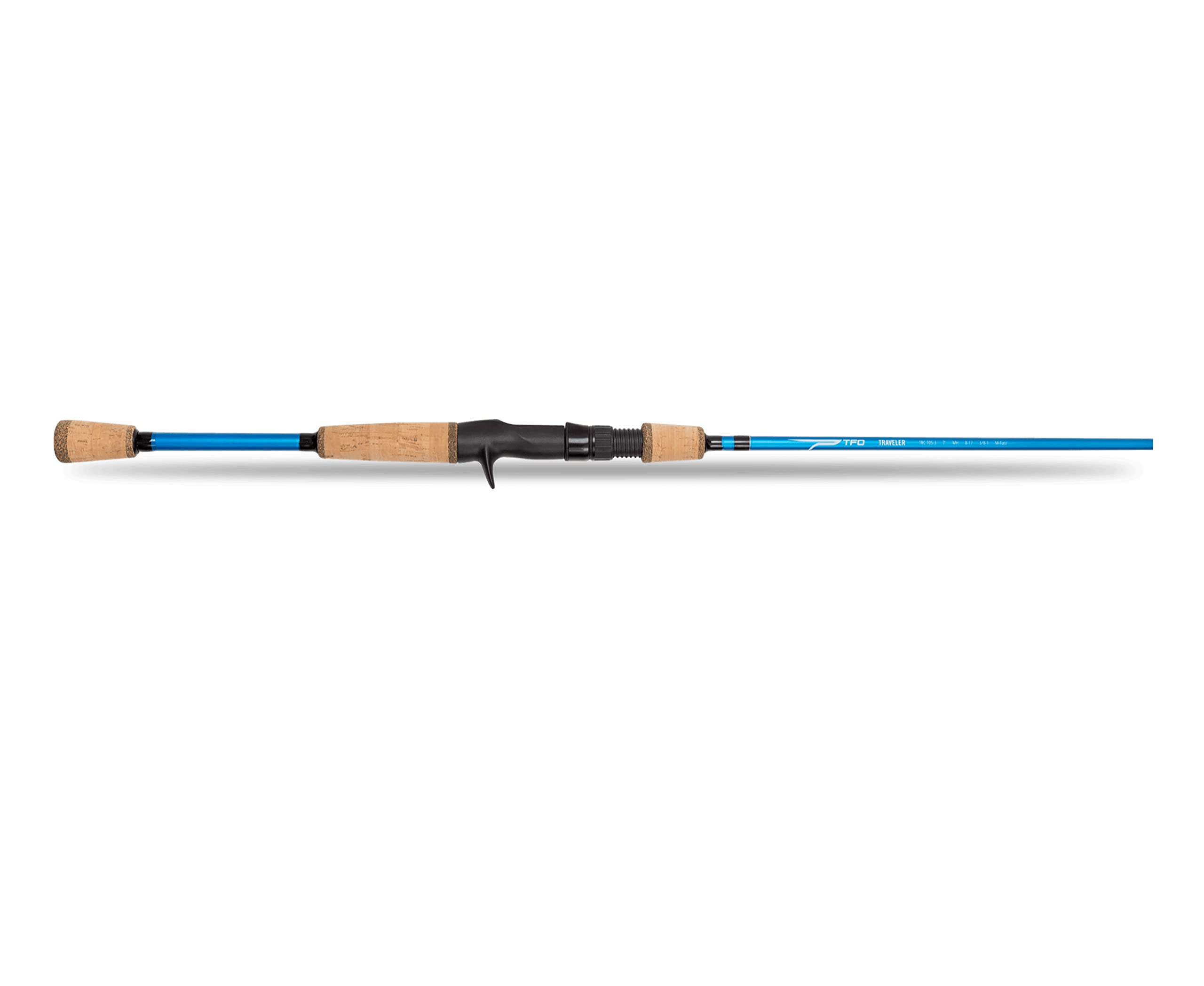 Temple Fork Outfitters TFO 3-Piece Angler Fast Action Freshwater/Saltwater Fishing Spinning Rods, 7ft MH 3pc