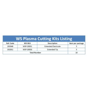 Plasma Extended Electrode Tip For Miller Spectrum 625/625 X-TREME Cutter ICE-40C/40T/55C PK-10