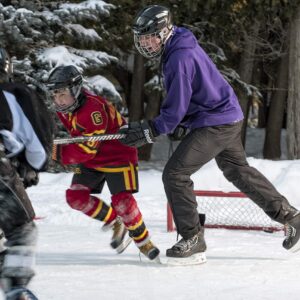 Outdoor Hockey Net for Pond or Backyard Sports