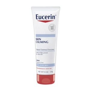 eucerin 11962 plus intensive repair lotion, calming cream, 8 oz, white