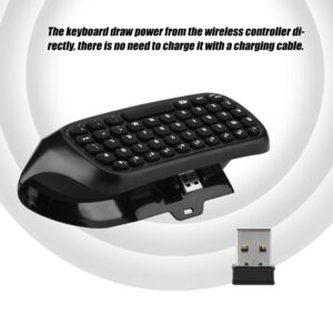 Mini Keyboard for Xbox One, 2.4G Receiver Chatpad Message Game Controller Keyboard for Xbox One, Black