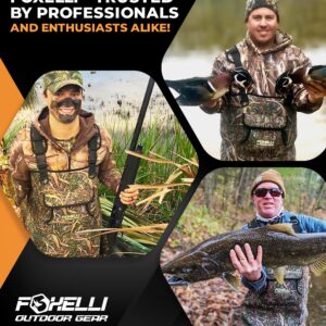 Foxelli Neoprene Chest Waders, Camo Hunting & Fishing Waders for Men & Women with Boots, Waterproof Bootfoot Waders