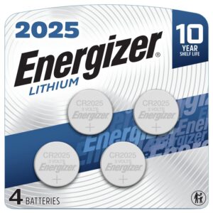 energizer 2025 lithium coin cell battery, 4 count