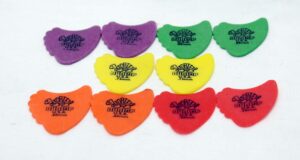 dunlop tortex fins variety pack, 10 picks total