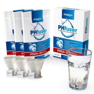 phfuser alkaline water filtration pouch for your bottle, jar, pot, coffee/tea cup, jug, pitcher, container – filter purification system for clean, healthy, safe, anti-oxidant, anti-aging water(3 pack)