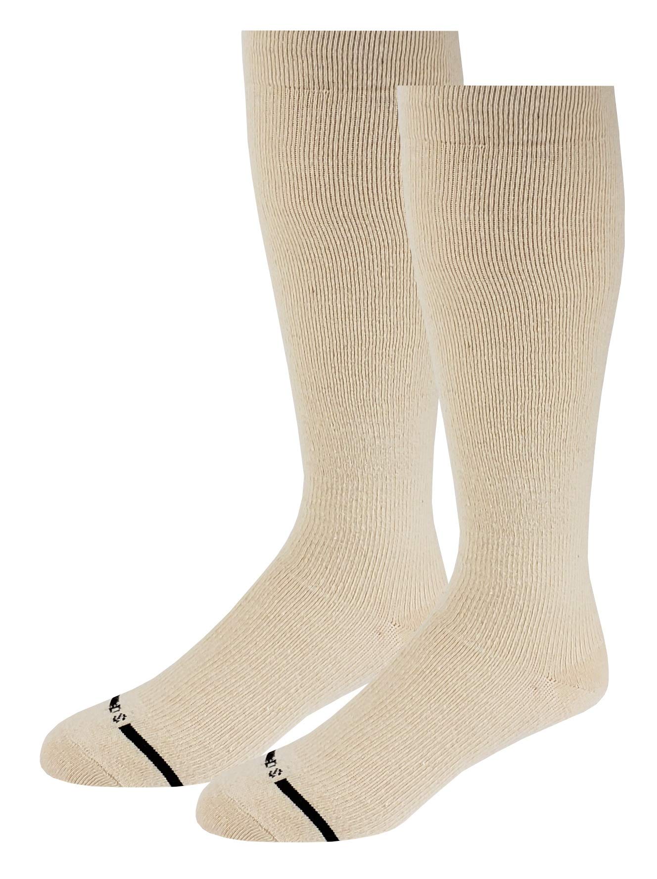 Dr. Shams Merino Wool Compression Knee High Socks Ideal for, Hiking , Travel-Sports-Nurses-Reduces Swelling (Beige, Large/X-Large)