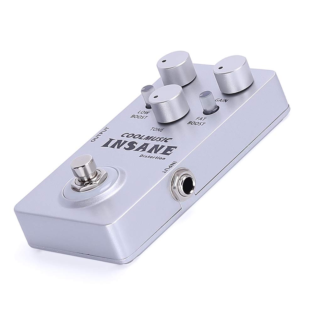 COOLMUSIC C-DI01 Insane Distortion Guitar Bass Distortion Pedal