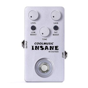 COOLMUSIC C-DI01 Insane Distortion Guitar Bass Distortion Pedal