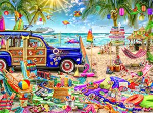 buffalo games - aimee stewart - beach vacation - 1000 piece jigsaw puzzle