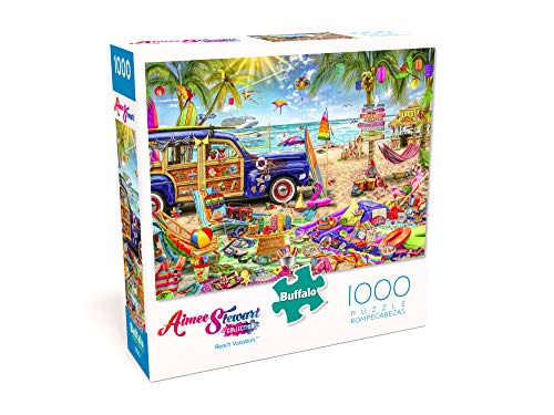 Buffalo Games - Aimee Stewart - Beach Vacation - 1000 Piece Jigsaw Puzzle