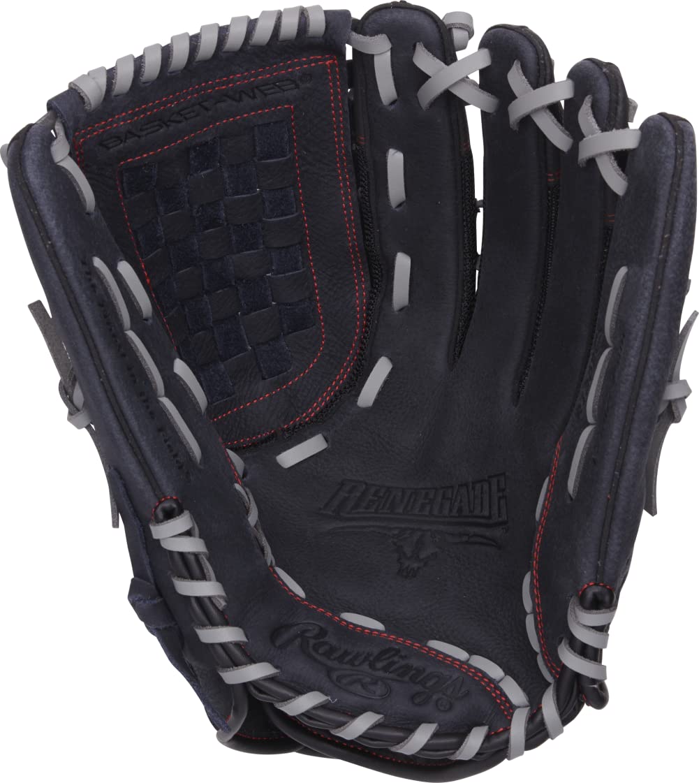 Rawlings | RENEGADE Glove | Baseball/Softball | Right Hand Throw | 13" - Basket Web