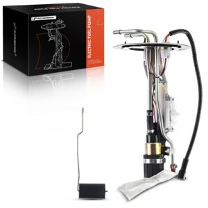 a-premium electric fuel pump assembly with sending unit compatible with ford f50, f-250, 1997 1998, 4.2l 4.6l 5.4l, 139" 157" wheelbase, replace# f65z9a407ab