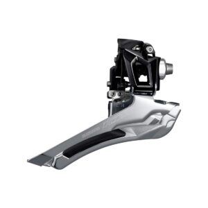 shimano 105 fd-r7000-l 11-speed 31.8mm clamp band down-swing front derailleur, black