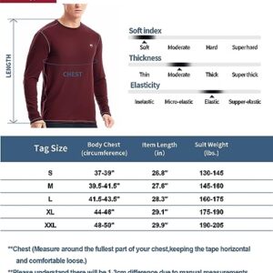 Base Layer Men Long Sleeve Shirt(Black,L)