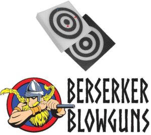 berserker blowguns 12" x 12" square self healing foam blowgun target from