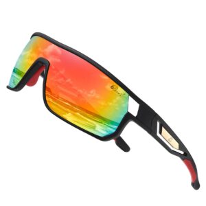 bevi polarized sports sunglasses tr90 unbreakable frame for men women running cycling baseball 2518c2