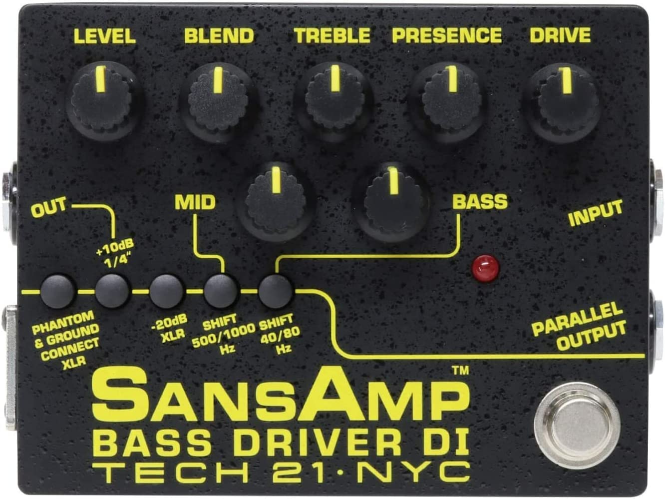 Tech 21 SansAmp Bass Driver DI V2 Bundle with 2 Patch Cables and Clip-On Tuner