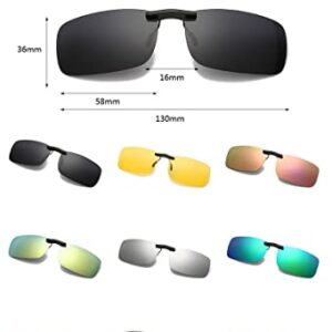 Flydo Polarized Clip Sunglasses for Prescription Eyeglasses-Clip on Sunglasses