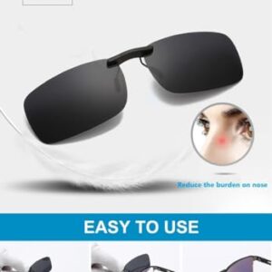 Flydo Polarized Clip Sunglasses for Prescription Eyeglasses-Clip on Sunglasses