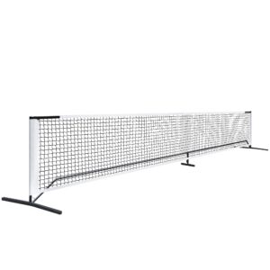 JupiterForce Pickball Net for Driveway, Portable Pickleball Net System Set with Stable Metal Frame and Regulation Size Net for Outdoor Indoor Game, with Carrying Bag