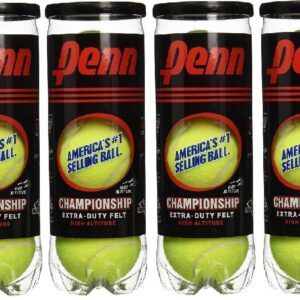 Penn High Altitude Tennis Balls Championship – 6 Pack 18 Balls Yellow - USTA & ITF Approved - Official Ball of The United States Tennis Association Leagues - Natural Rubber for consistent Play