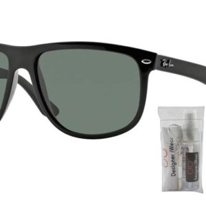 Ray-Ban rb4147 601/58 60m black/green polarized Square Sunglasses for men for women + Bundle with designer iwear eyewear kit