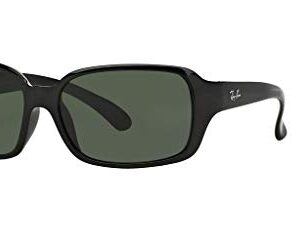 Ray-Ban RB4068 601 60M Black/Green Crystal Sunglasses For Women+ BUNDLE with Designer iWear Eyewear Kit