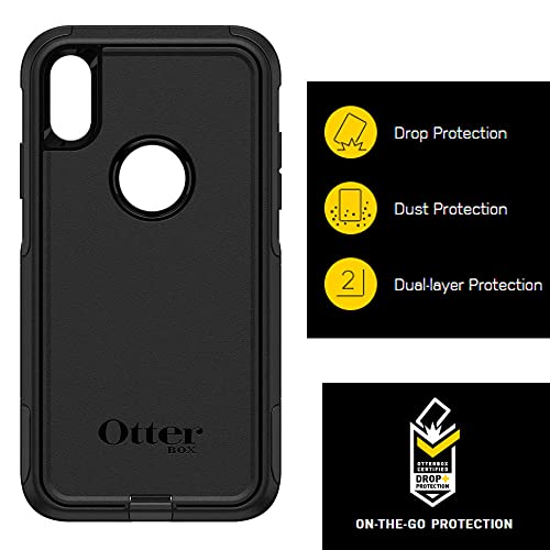 OtterBox iPhone XR Commuter Series Case - BLACK, slim & tough, pocket-friendly, with port protection