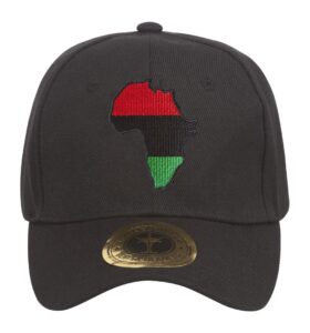 gravity threads pan africa continent patch black adjustable baseball cap