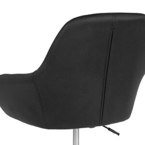 Flash Furniture Cortana Home and Office Mid-Back Chair in Black LeatherSoft