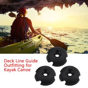 TOPINCN Deck Line Guide Kayak Line Guide Nylon Large Round Outfitting for Kayak 10pcs